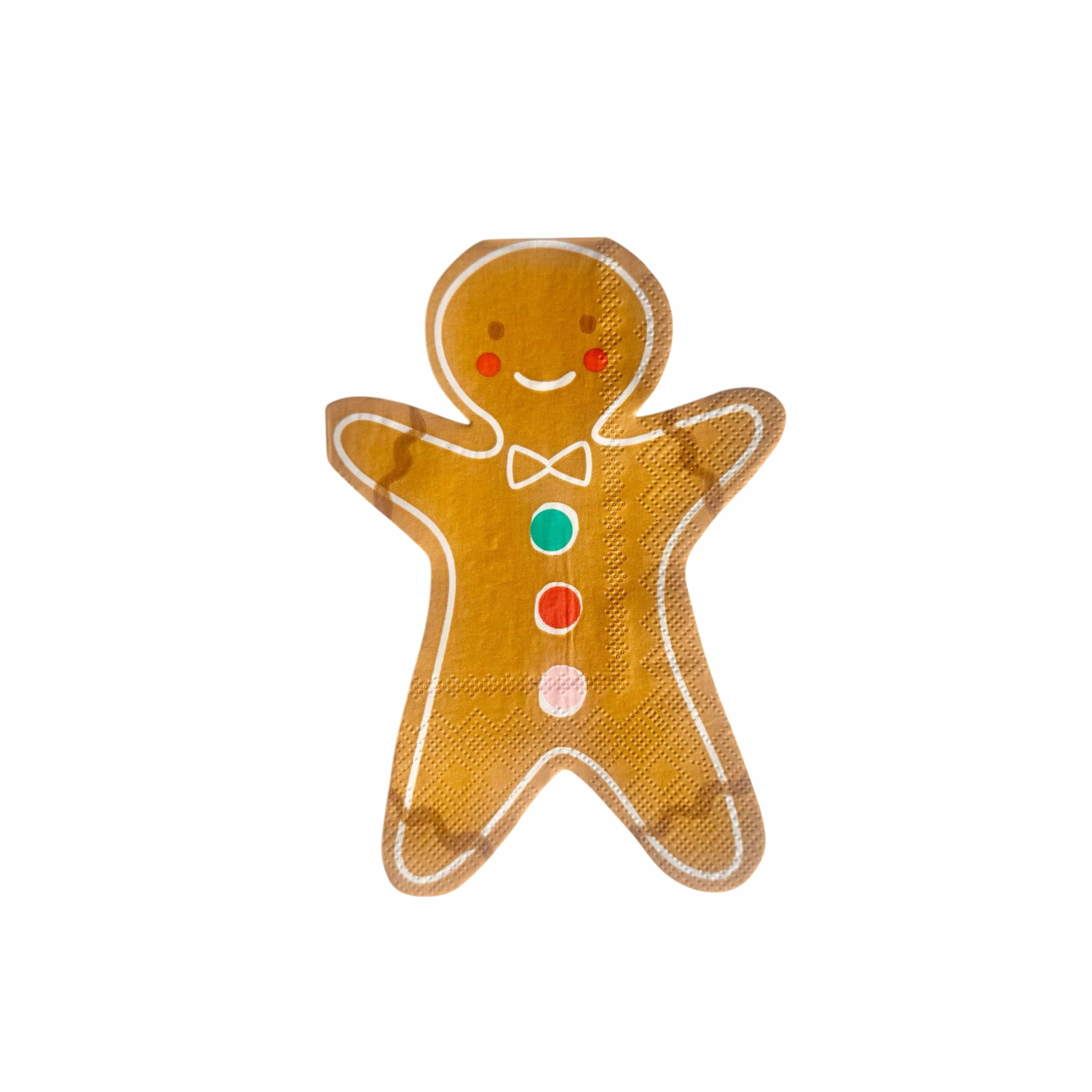 Dapper Gingerbread Man Napkins – Chroma Celebrations