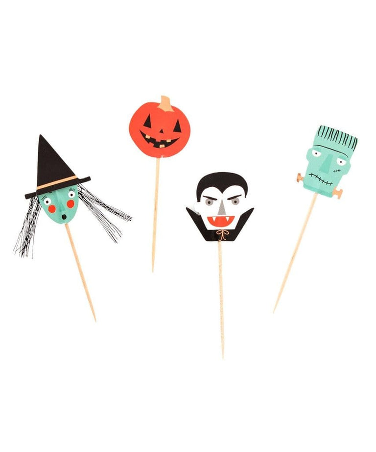 Witch, Vampire, Jack O Lantern, Frankenstein Halloween Cupcake Kit ...