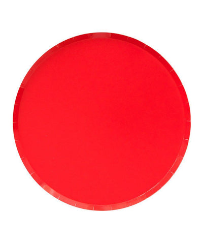 Cherry Red Circle Plates - Large – Chroma Celebrations