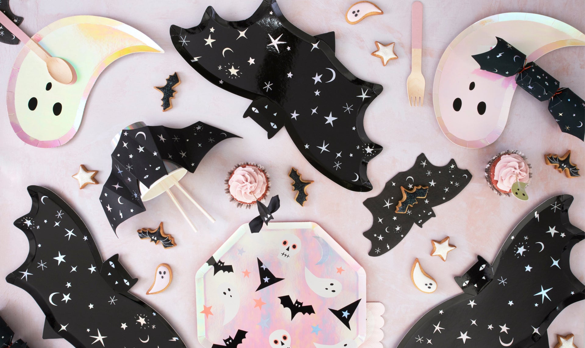 Die Cut Sparkle Bat Plates – Chroma Celebrations