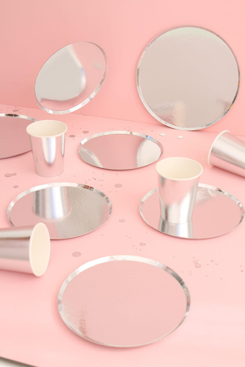 Silver Circle Plates - Large – Chroma Celebrations