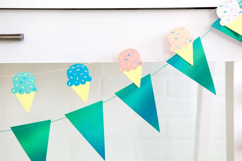 Ice Cream Mini Banner – Chroma Celebrations