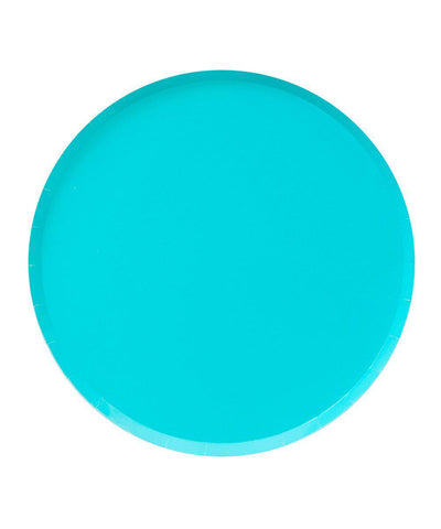 Sky Blue Circle Plates - Large – Chroma Celebrations