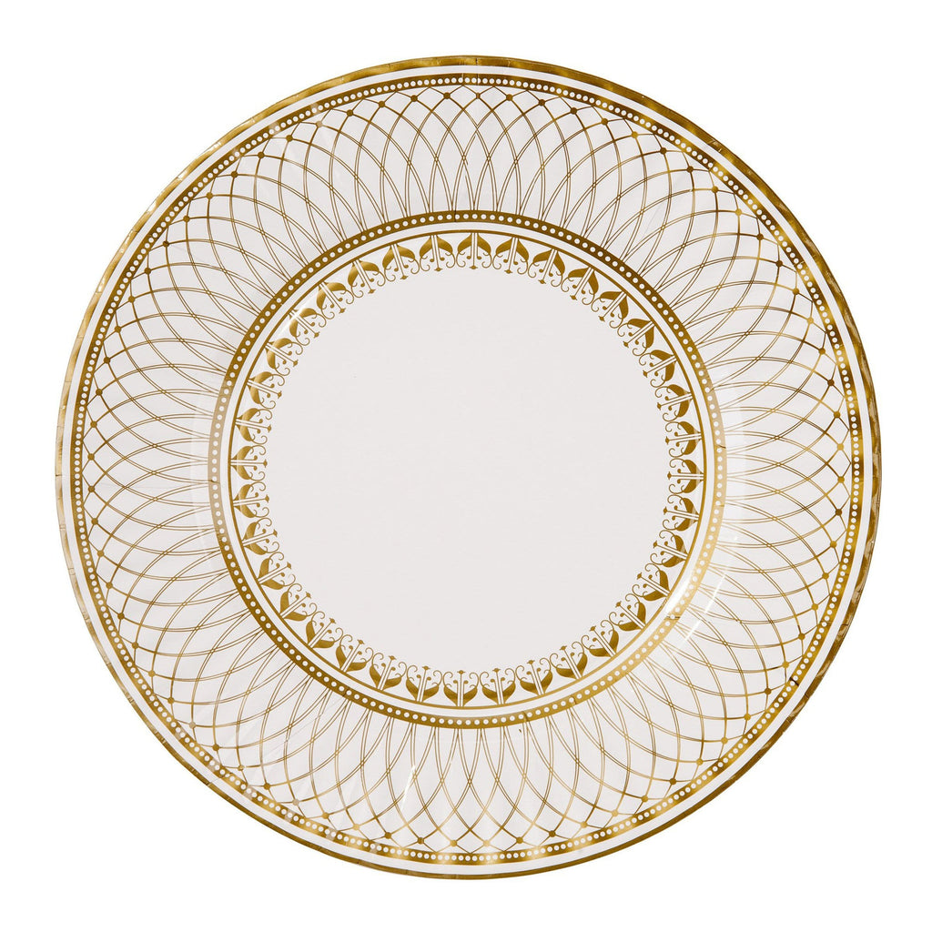 Large Gold Party Porcelain Plates – Chroma Celebrations
