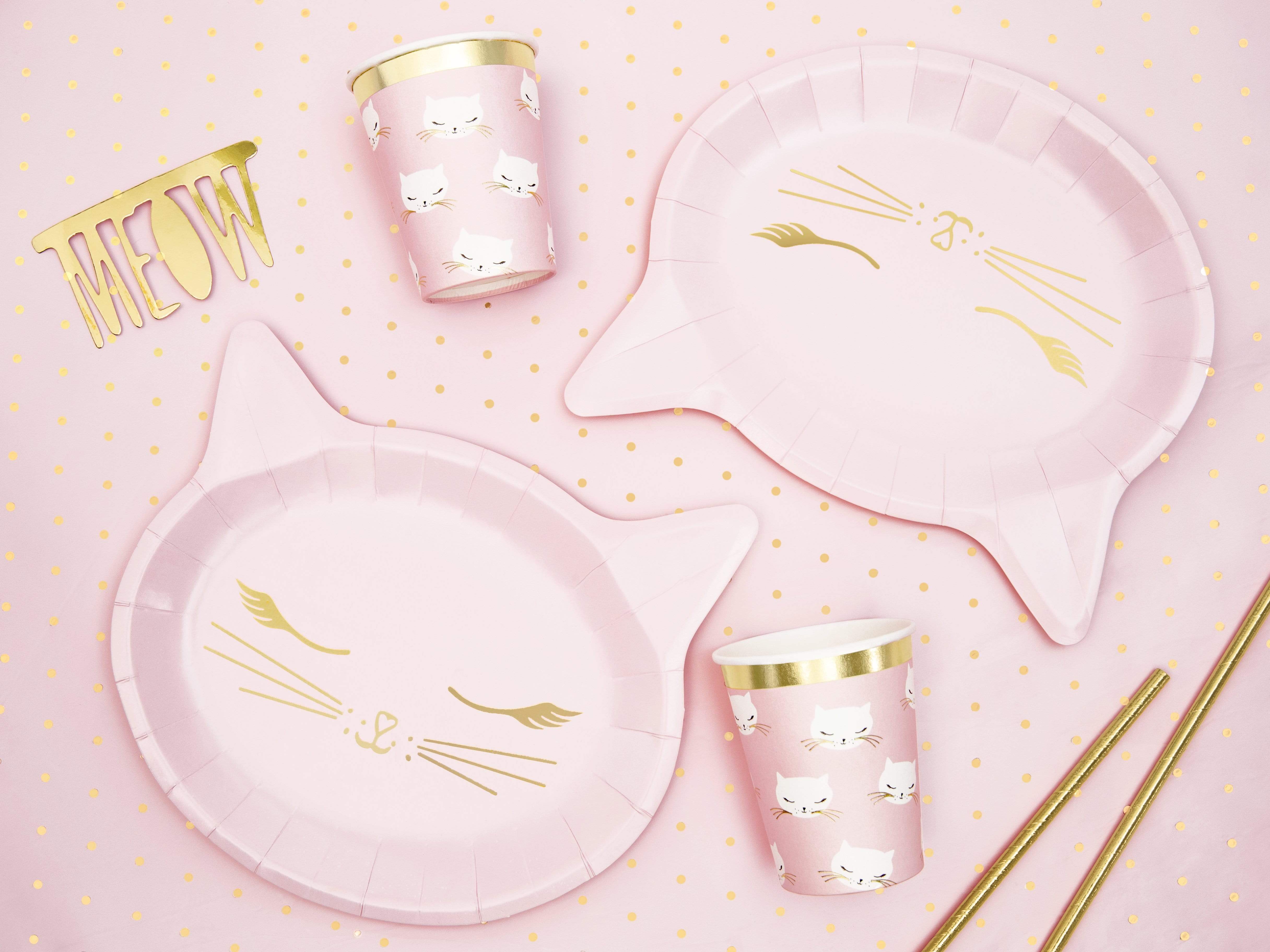 Pink Cat Plates – Chroma Celebrations