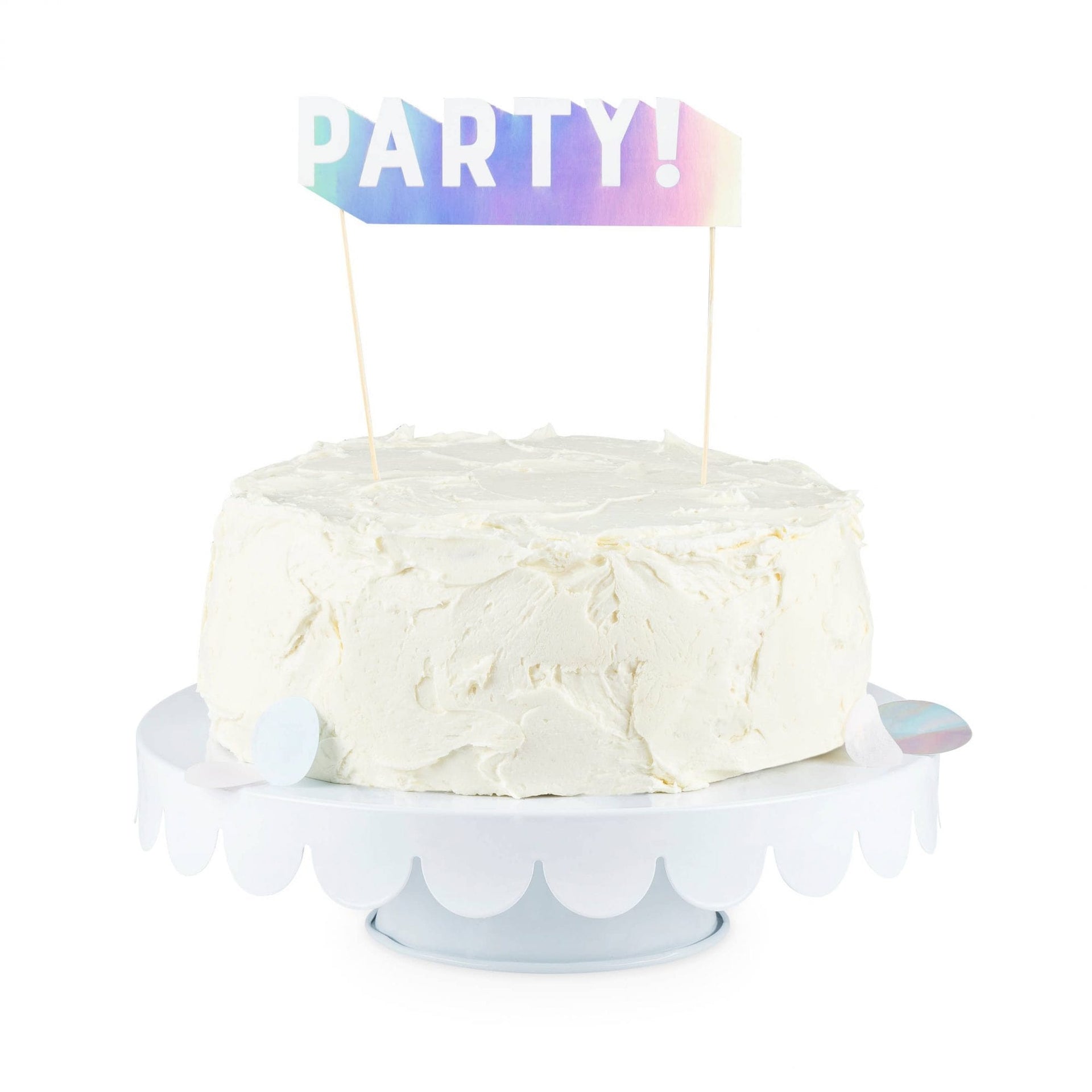Assorted Iridescent Foil Cake Toppers – Chroma Celebrations