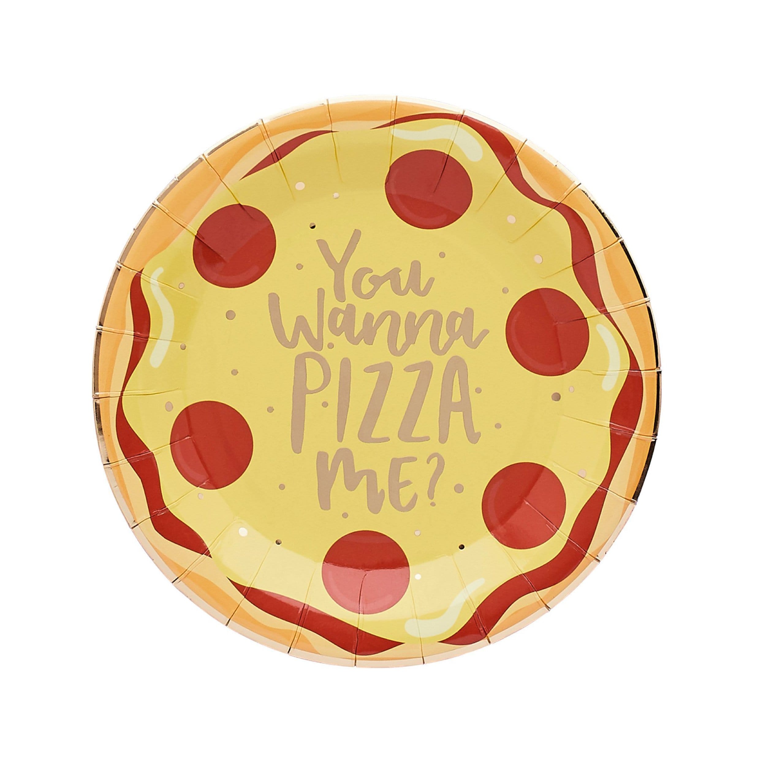 You Wanna Pizza Me Plates - Large – Chroma Celebrations