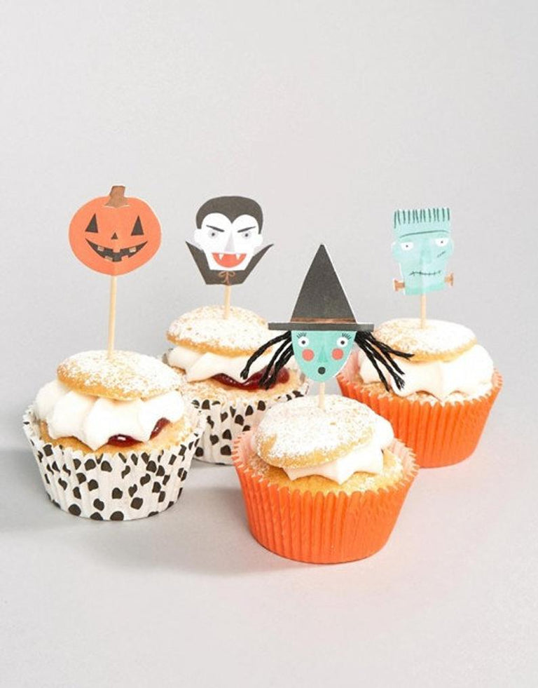 Witch, Vampire, Jack O Lantern, Frankenstein Halloween Cupcake Kit ...