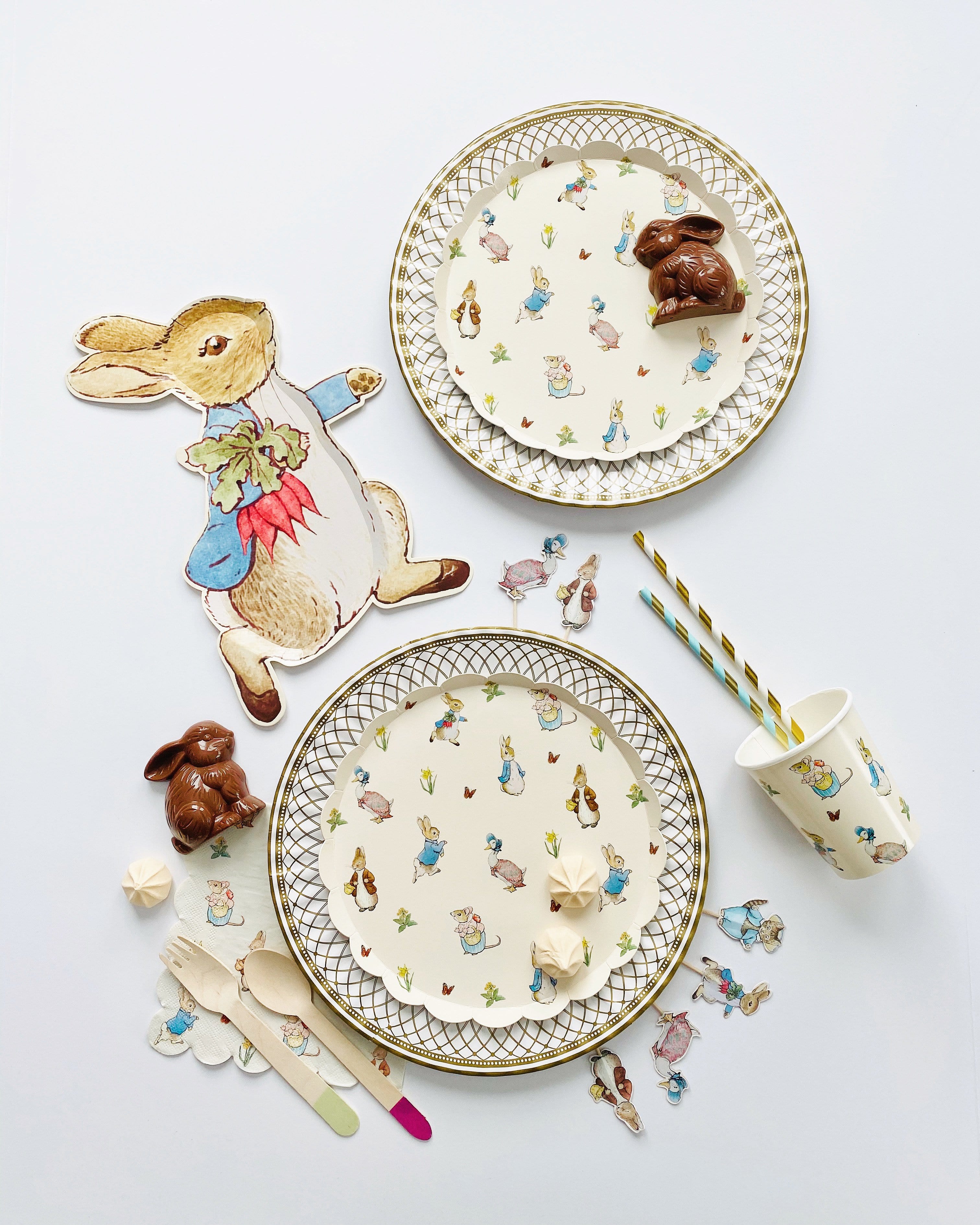 Die Cut Peter Rabbit Plates – Chroma Celebrations